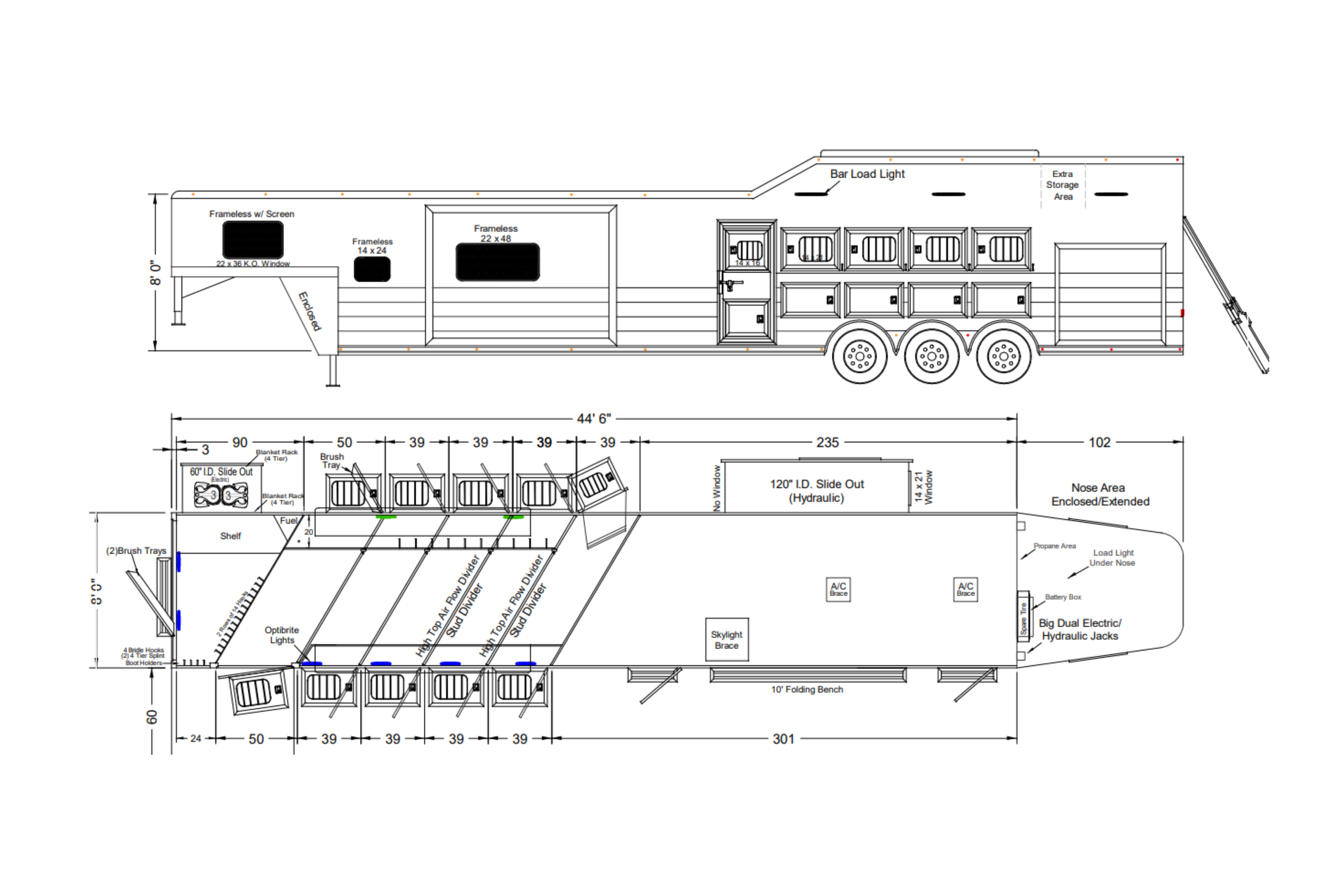 2026-Twister-5-Horse-Side-Load-with-19’6″-Outlaw-Conversions-C40172 ...